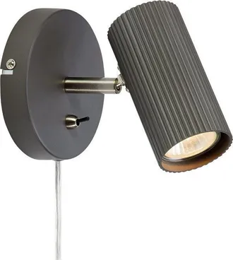 Marksl&ouml;jd Markslojd COSTILLA Reading Wall 1 lumi&egrave;re gris fonc&eacute;, nickel satin&eacute;