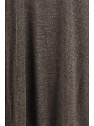 Rick Owens Merino Wool Blend T-Shirt - Brown