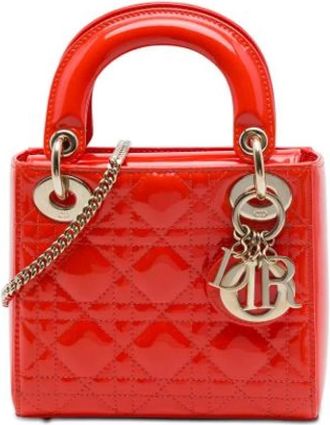 Dior Pre-owned Lady Dior - Femme - Pre-owned - Orange - Taille: ONE Size