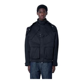 MUGLER Homme, Vestes, Noir, Taille: S Veste en coton à panneaux