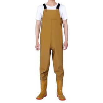Generic Waders pour homme et femme - En n&eacute;opr&egrave;ne - Imperm&eacute;able - Avec bottes - Longue salopette de pluie - Pantalon dext&eacute;rieur respirant - Coupe-vent - Bottes