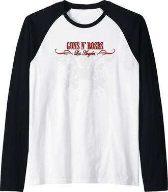 Guns n' Roses Offizielles Los Angeles Skelett verblasst Raglan