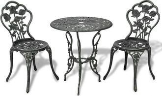 tidyard 3-TLG.Bistro-Set Bistroset Bistro-Set Gartenmöbel Mit 1 Tisch und 2 Stühle,Balkonset Gartenmöbelset Bistrotisch Stehtisch Balkonstuhl für Garten,Balko