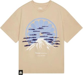 Flower Mountain Homme, Tops, Beige, Taille: XS T-shirt Kafu-Plus