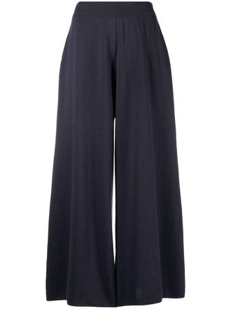 Dolce & Gabbana pantalon ample à taille haute (années 1990) - Bleu