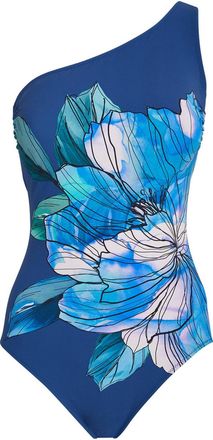 Gottex Wild Flower One Shoulder One Piece Size L