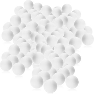 Com-Four 144x Tischtennis-Ball aus ABS - weiße Tischtennisbälle in Standardgröße - Spielbälle für Ping-Pong, Beer-Pong & Table-Tennis, 40mm Trainingsbälle für 