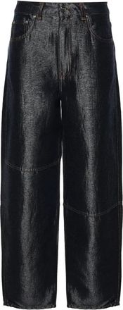 Ganni Femme, Jeans, Bleu, Taille: W26 L33 Wide Jeans