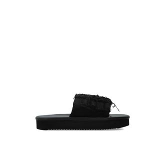 Rick Owens Homme, Chaussures, Noir, Taille: 41 EU Slides &agrave; plateforme torsad&eacute;e