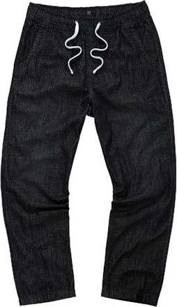 JP1880 Hommes Grandes Tailles L-8XL Pantalon Aspect Jean, 4 Poches, Coupe Relaxed Fit Noir 4XL 726843100-4XL