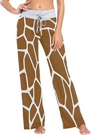 Mnsruu Pantalon de pyjama pour femme Motif girafe - Multicolore - Large