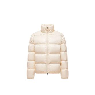 Moncler Femme, Vestes, Beige, Taille: 38 FR Doudoune Courte Abbadia