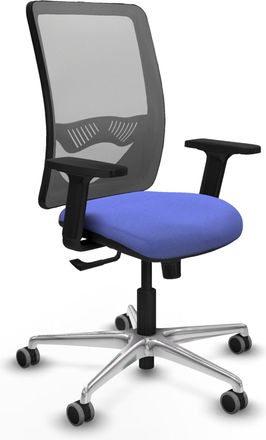 Piqueras y Crespo B&uuml;rostuhl Zulema mit 2D-Armlehnen, h&ouml;henverstellbare Lendenwirbelst&uuml;tze, ausgestattet mit 3 Positionen und Schneidschaum, mit Rollen von 65 mm, Parket