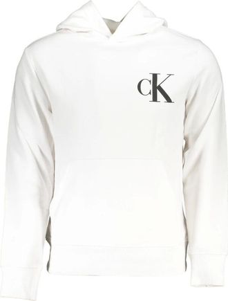 Calvin Klein Homme, Sweatshirts et sweats &agrave; capuche, Blanc, Taille: 2XL SweaT-shirt &agrave; Capuche Manches Longues