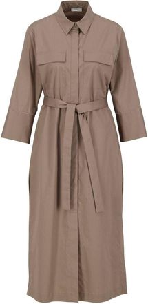 PESERICO Damen Blusenkleid mit Bindeg&uuml;rtel