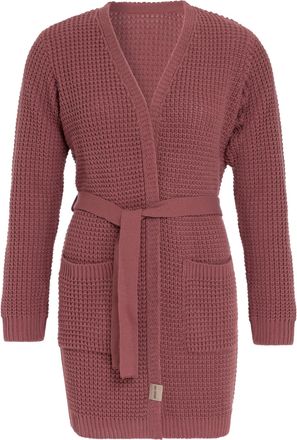 Knit Factory Robin Strickjacke - Stone Red - 40/42