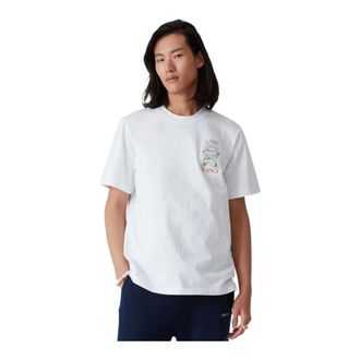 Casablanca Homme, Tops, Blanc, Taille: XL Classic T-Shirt