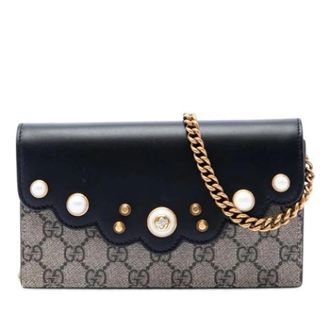Gucci Pre-owned Peony Pearly Wallet on Chain - - Pre-owned - Damen - Beige - ONE SIZE