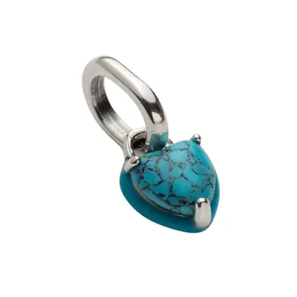 Pandora Femme, Accessoires, Bleu, Taille: ONE Size Charme Coeur Turquoise Mini Pendant