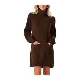 Liu Jo Damen, Kleider, Braun, LGr&ouml;&szlig;e