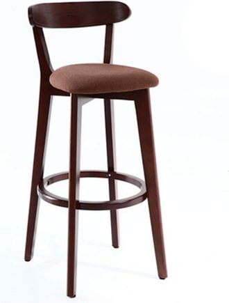 Generic Barhocker aus Massivholz, nordischer Esszimmerstuhl, Mid-Century-Barhocker, K&uuml;chenstuhl