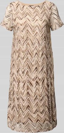 s.Oliver Black Label Regular Fit Freizeitkleid mit Lochstrickmuster