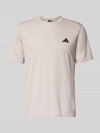 adidas Funktionsshirt mit Logo und Rundhalsausschnitt
