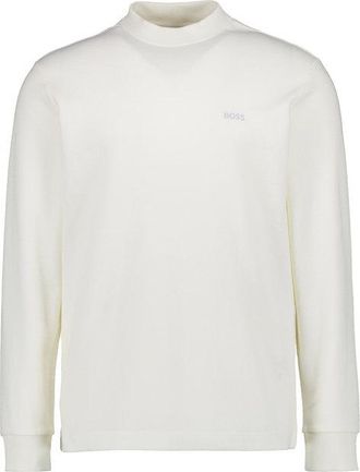 Boss Orange by Hugo Boss BOSS Orange Herren Longsleeve weiß Baumwolle