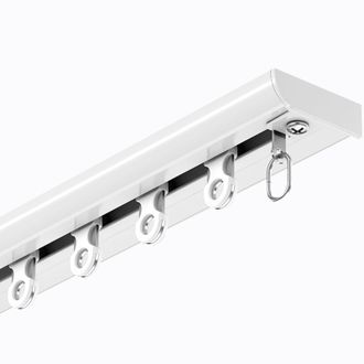 Generic Generisch Selbstklebende Deckenvorhangschiene Einfach zu Installierende Vorhangschienen Ger&auml;uscharme Schienen f&uuml;r Wohnzimmer Schlafzimmer Fenster(Whit