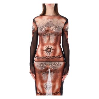 Jean Paul Gaultier Safe Tattoo Top - - Tops - Damen - Mehrfarbig - XS