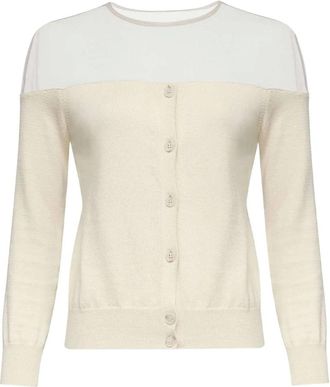 Maison Margiela Femme, Pulls, Beige, Taille: 38 FR Gilet en tricot