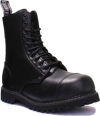 Grinders Stag 2015 Bottes de sécurité avec coque en acier pour homme Finition mate, Noir 10 oeillets, 42 2/3 EU
