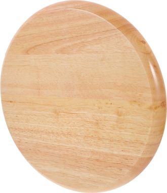 Cabilock Runder Ersatzsitz aus Gummibaumholz für Hocker und Stühle Glatte Oberfläche Langlebig und Einfach zu Reinigen Natürliches Holzdesign Passend als Sitzh