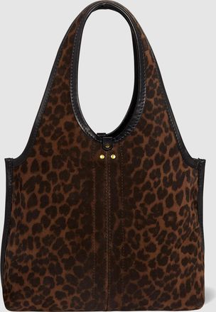 Jerome Dreyfuss Sac Paco S Cuir Imprim&eacute; L&eacute;opard Naturel