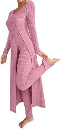 Generic Pantalon Tailleur Rouge Femme Costume Habill&eacute;e Oversize Set Costard Interieur Ag&eacute; Couleur Costumes du Streetwear Style Bouton Minnie Gamme Cintr&eacute; Croc