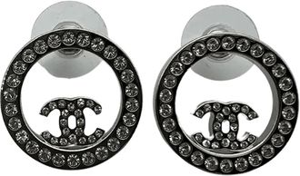 Chanel Halskette - Chanel classic CC earrings silver - Gr. unisize - in Silber - für Damen