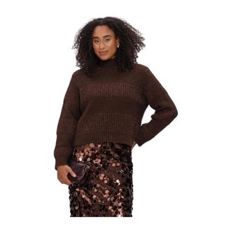 Pom Amsterdam Kate Pullover - - Knitwear - Damen - Braun - S