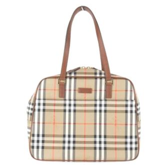 Burberry Sac &agrave; main vintage en toile Pre-owned - Femme - Pre-owned - Beige - Taille: ONE Size