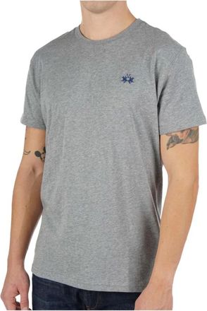 La Martina Homme, Tops, Gris, Taille: 3XL T-S manches courtes-La martina-Homme-CCMR04-JS206