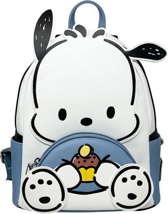 Loungefly Sanrio Pochacco Cosplay Damen Doppelriemen Schultertasche Geldbörse, Blau, Medium