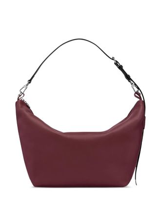 Longchamp sac porté épaule en cuir souple - Rouge