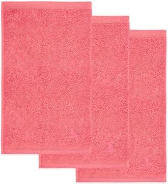 Möve Superwuschel Gästetuch 30 x 50 cm aus 100% Baumwolle, Coral 3er Set