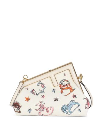 Fendi sac cabas Astrology à broderies - Tons neutres