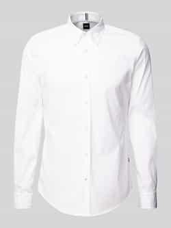 HUGO BOSS Slim Fit Business-Hemd mit Kentkragen Modell Roan