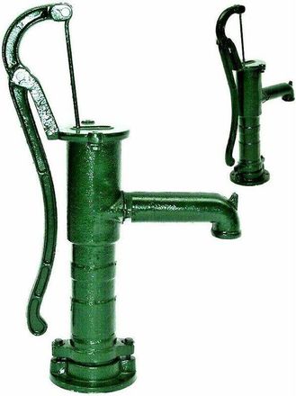 Apex Schwengelpumpe Gusseisen gr&uuml;n Handpumpe 55916 Handschwengelpumpe Gartenpumpe