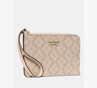 Kate Spade New York Lucy Spade Flower Handgelenktasche Mit L-Rei&szlig;verschluss, Mittelgro&szlig;