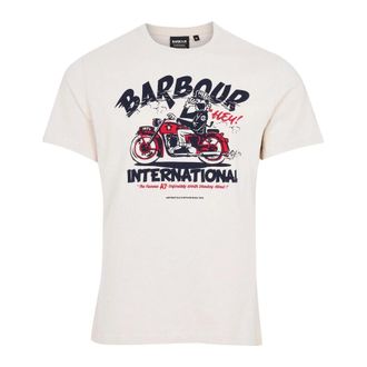 Barbour Homme, Tops, Beige, Taille: XL T-Shirt Logo Vintage Légendaire A7
