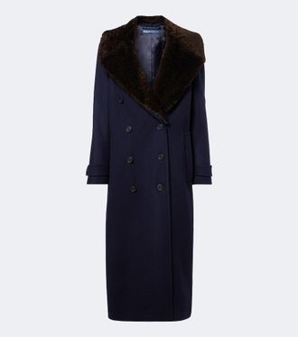 Polo Ralph Lauren Mantel aus Wolle mit Shearling