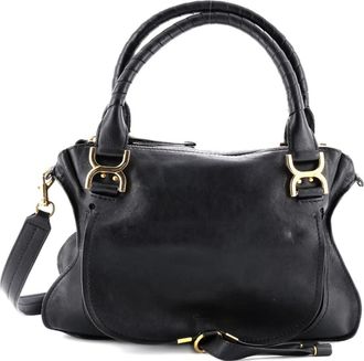 Chloé Marcie Leather Medium satchel - Noir