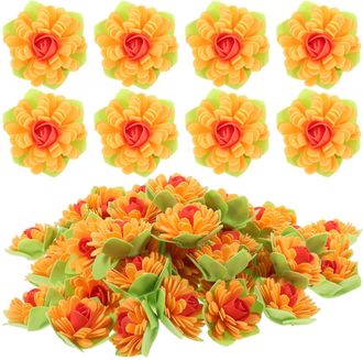 DOITOOL 50 St&uuml;ck Aromatherapie Blumendiffusor Ersatz aus PE Kompakt f&uuml;r B&uuml;ro Wohnr&auml;ume Gelbe Duftblumen f&uuml;r &Auml;therische &Ouml;le